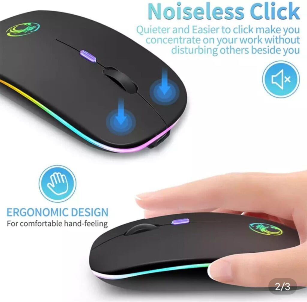 WIRELESS GAMING MOUSE RGB DURABLE STYLISH